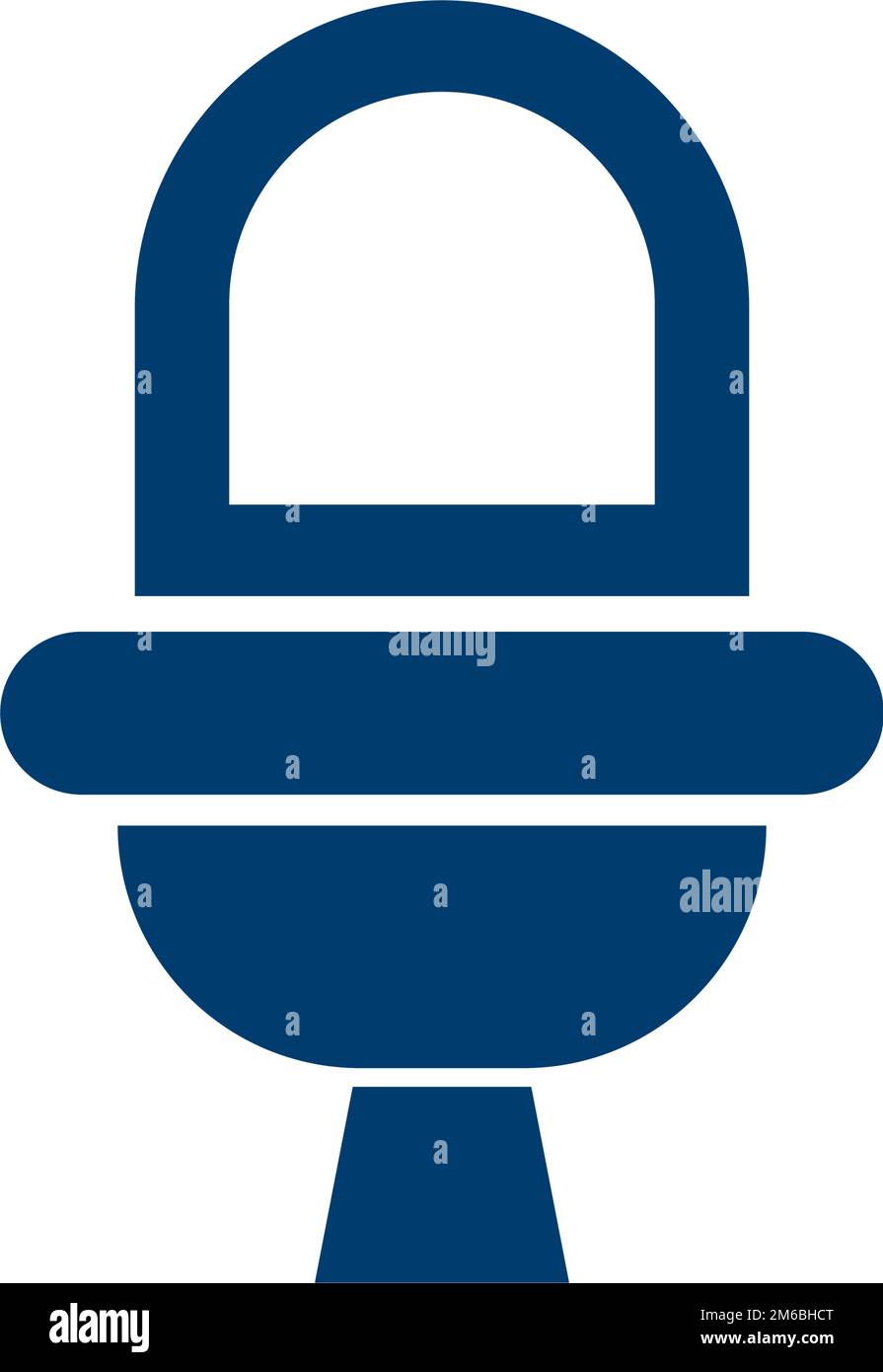 Bathroom sign. Toilet symbol. Editable vector Stock Vector Image & Art ...