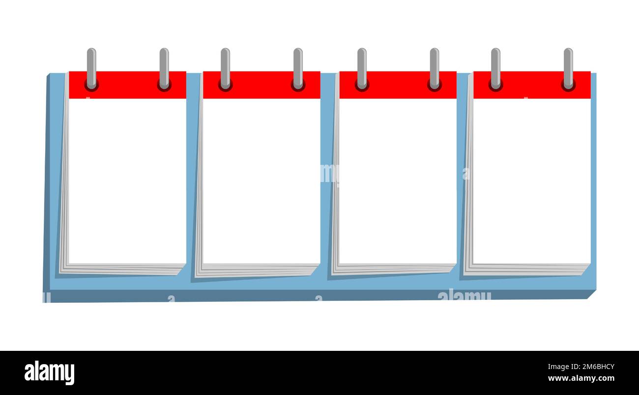 Calendar icon. Color calendar icon. Vector illustration. Time ...