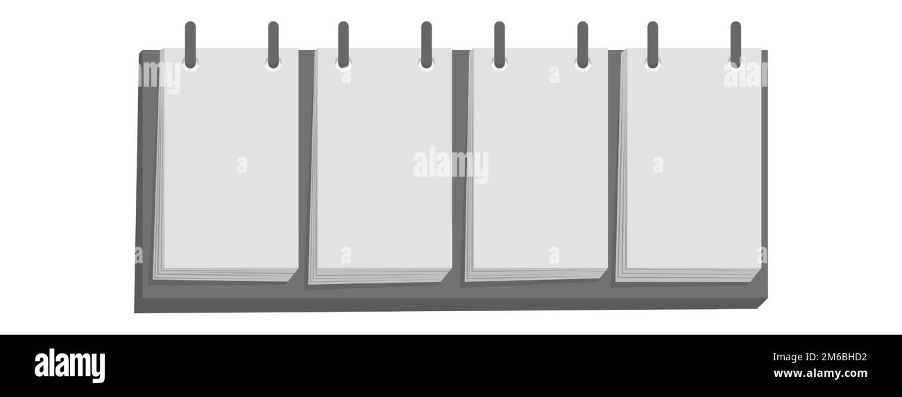 Calendar icon. Paper calendar isolated icon. Vector illustration. Time ...