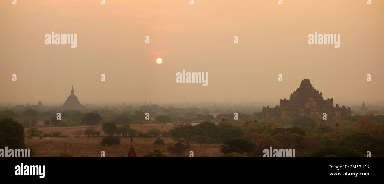 Sunrise in Bagan, Myanmar Stock Photo - Alamy
