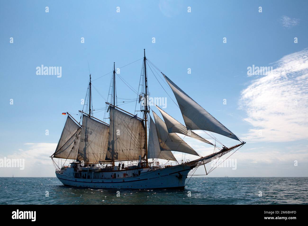 German schooner Grossherzogin Elisabeth, 2010 Stock Photo - Alamy