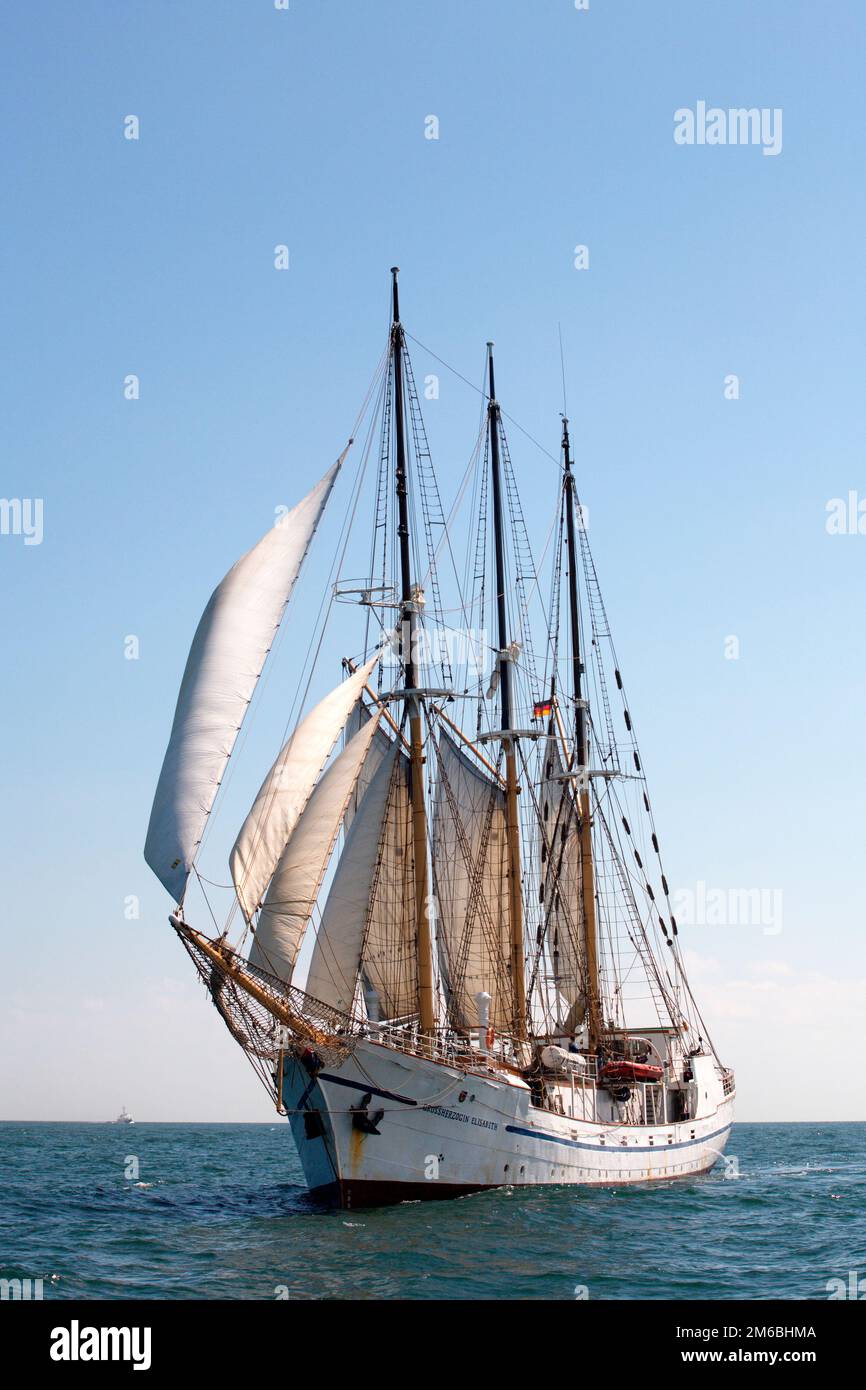 German schooner Grossherzogin Elisabeth, 2010 Stock Photo - Alamy