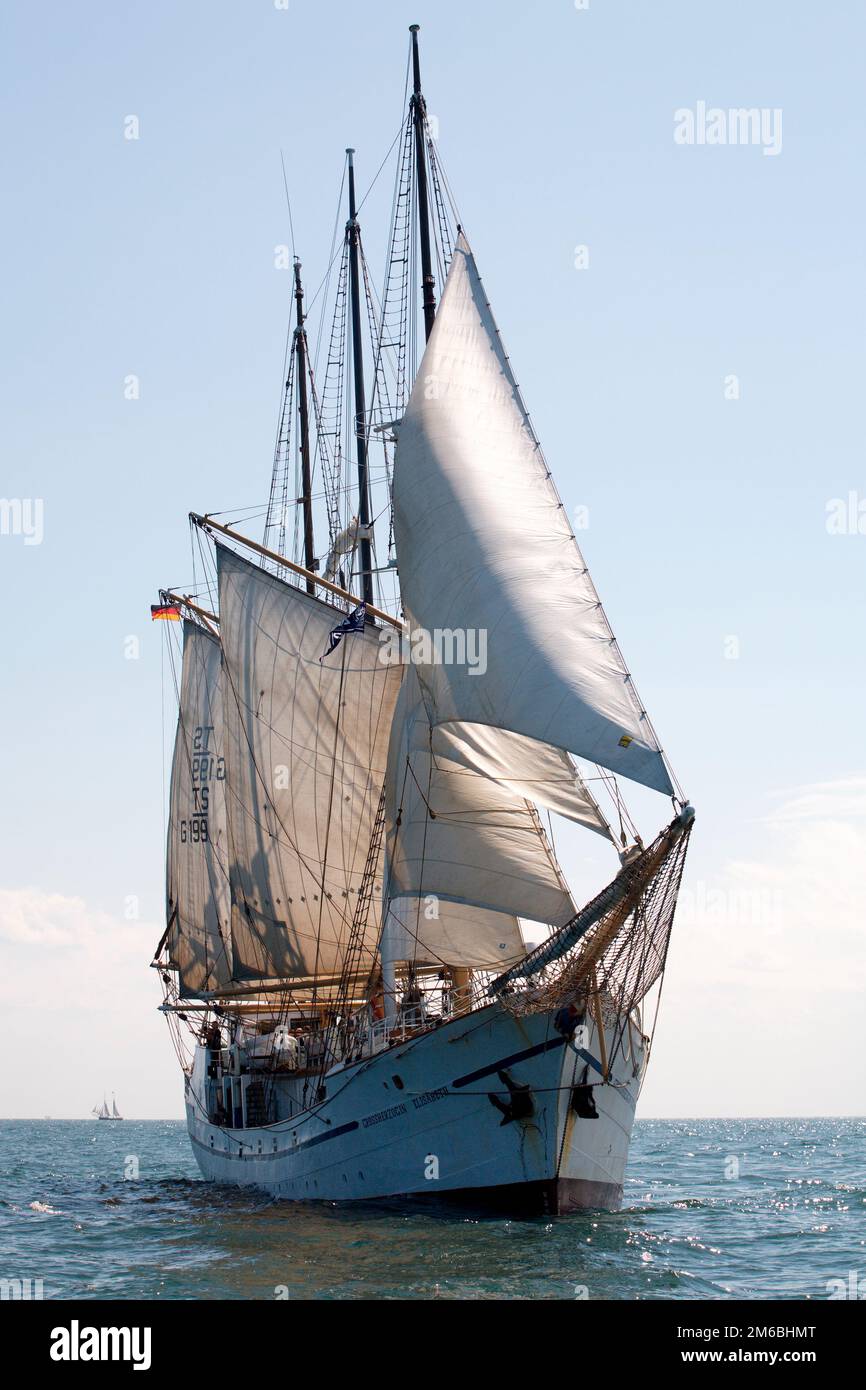 German schooner Grossherzogin Elisabeth, 2010 Stock Photo - Alamy