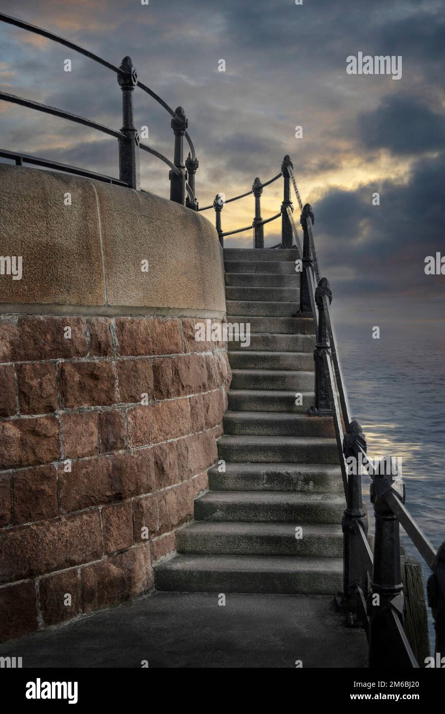Steps to the Lighthouse Stock Photo - Alamy