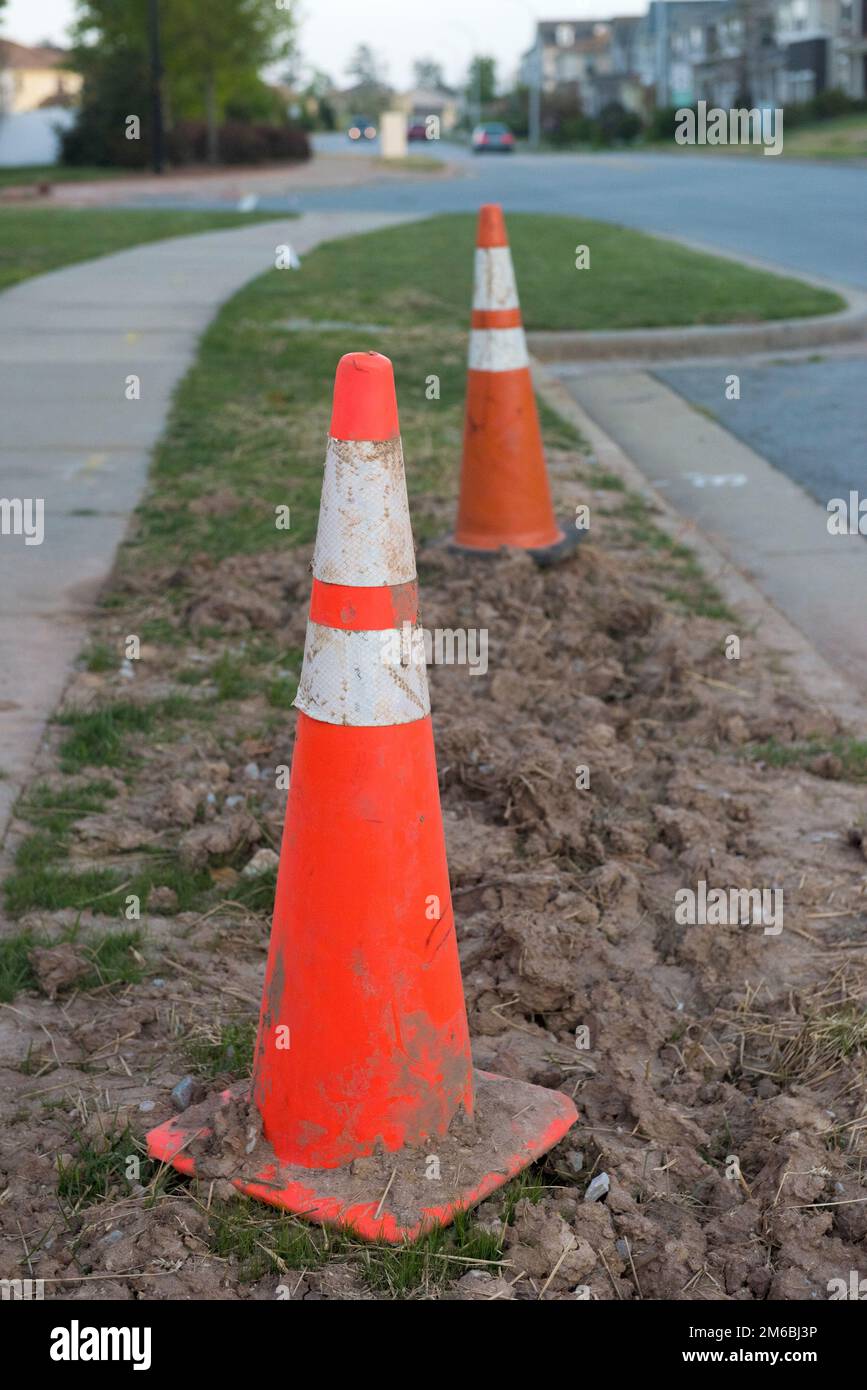 Road traffic cone symbol hi-res stock photography and images - Alamy