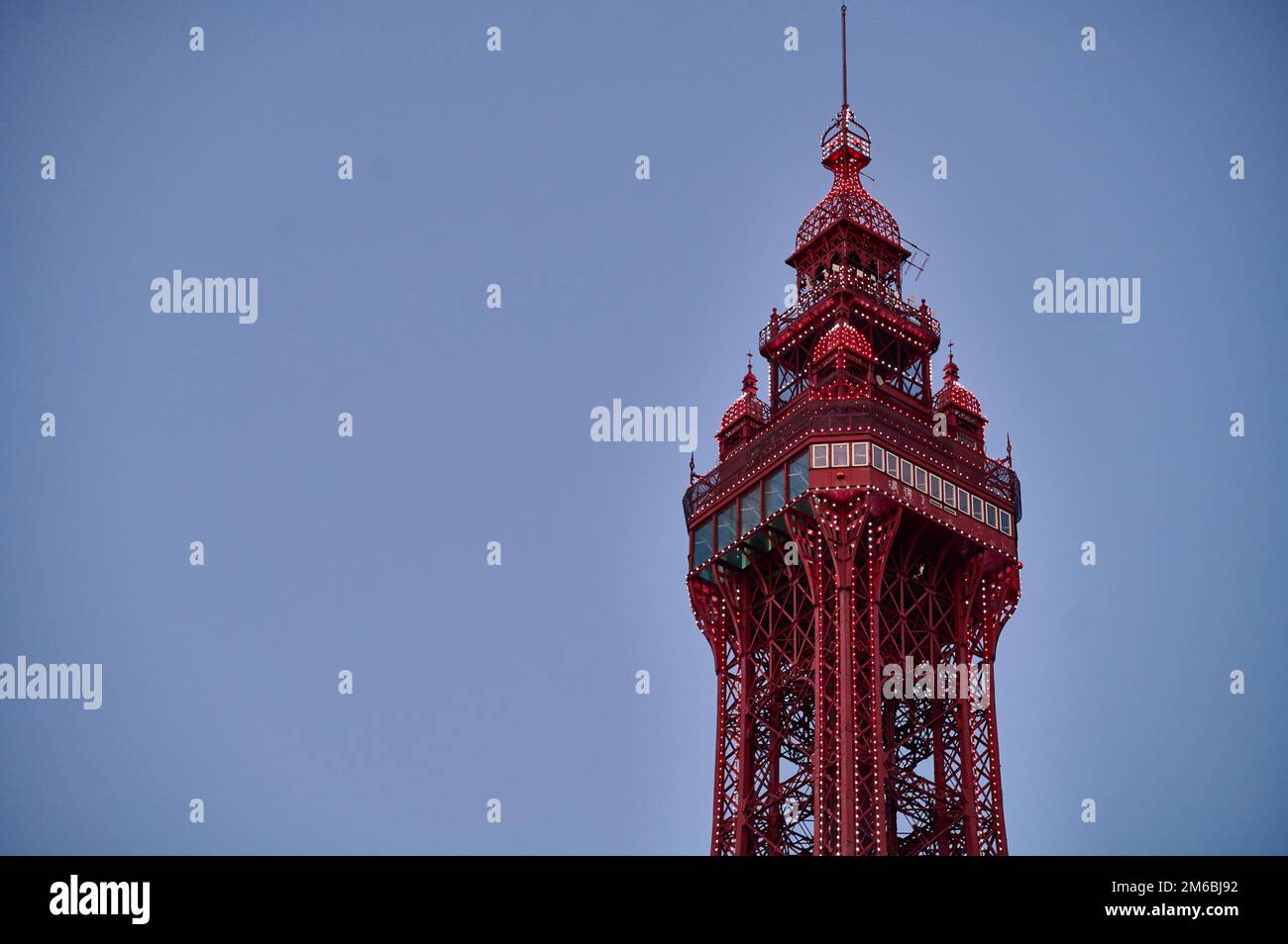 Blackpool tower top hi-res stock photography and images - Alamy