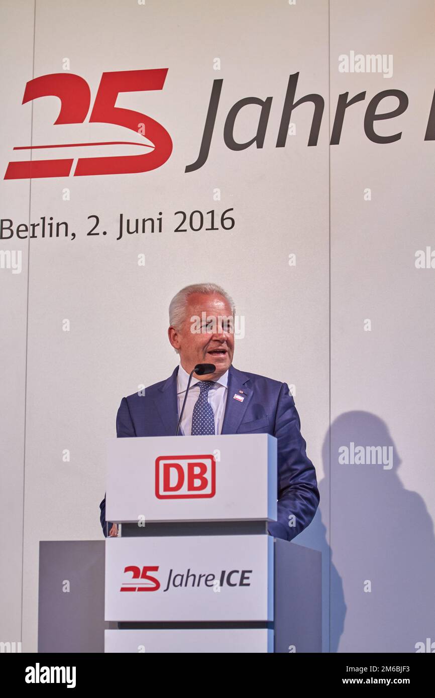 Deutsche Bahn CEO Dr. RÃ¼diger Grube occasion 25 years ICE-Trains in ...