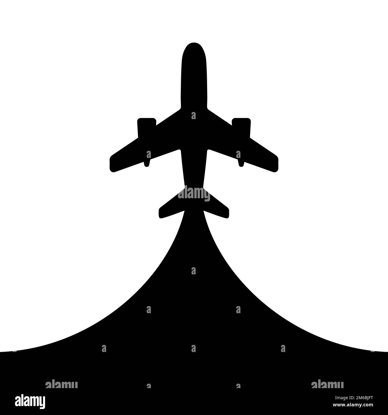 Travel concept background. Vector illustration. Airplane opening ...
