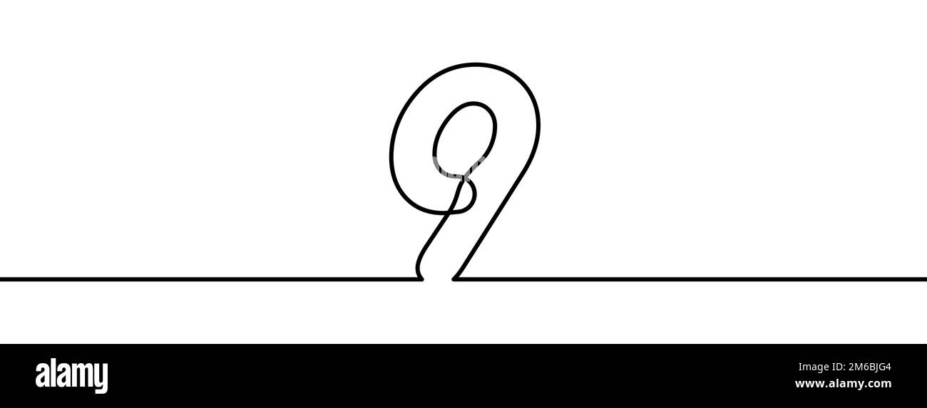 Alphabet in continuous design Stock Vector Images - Alamy