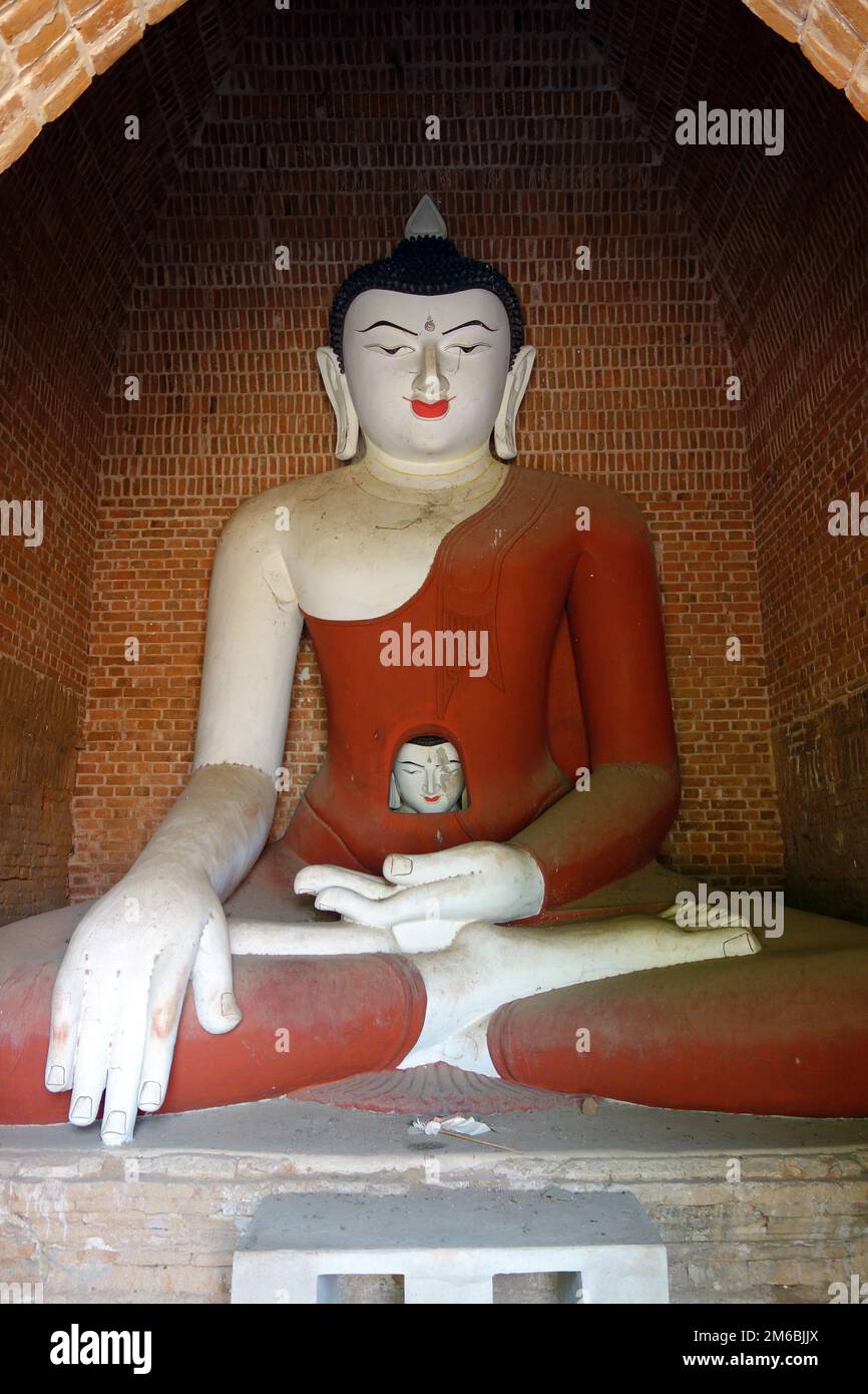 Buddha statue in Bagan Stock Photo - Alamy