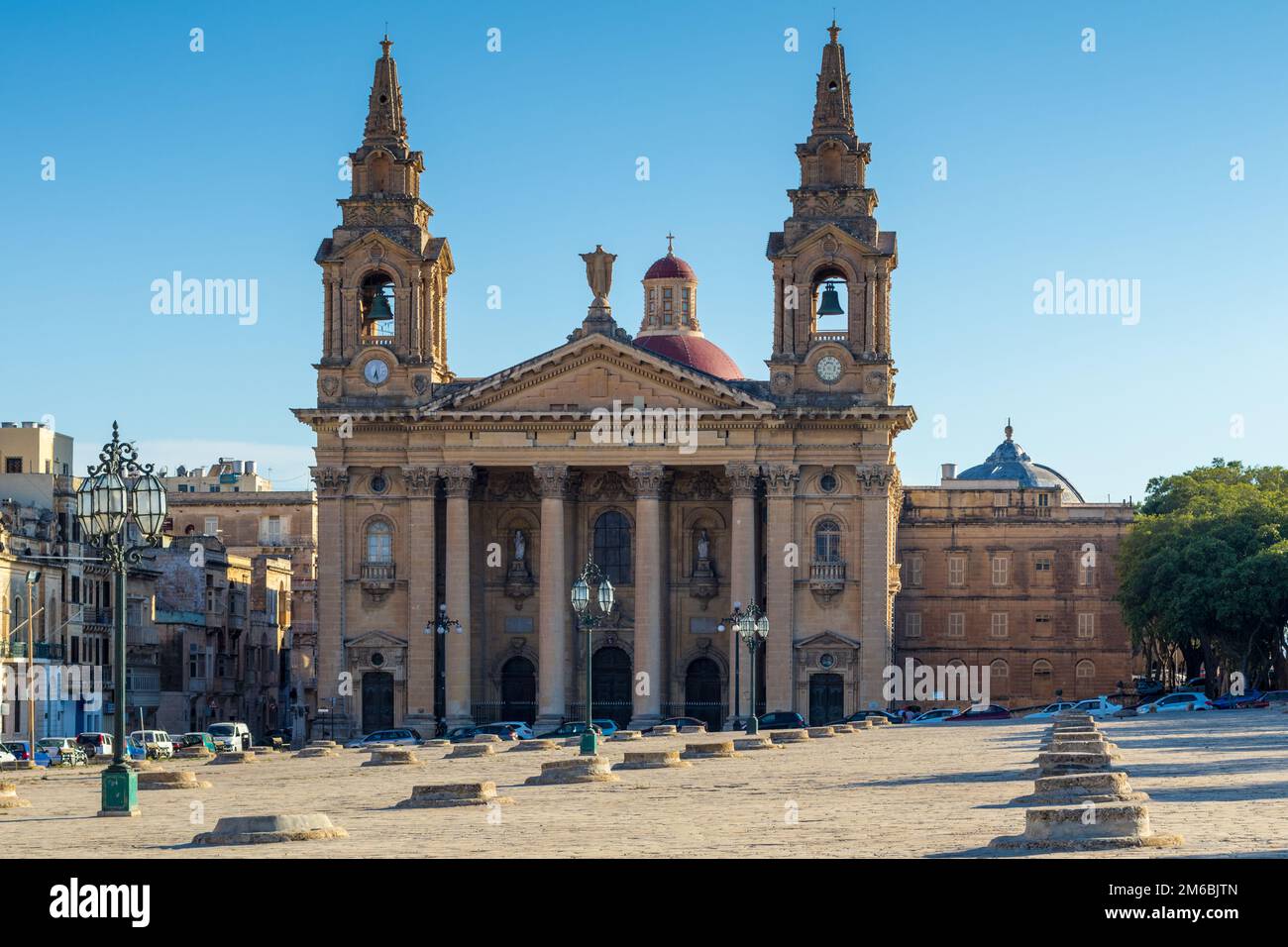 St. Publius Church in Floriana on Pjazza San Publju Square, Valletta ...