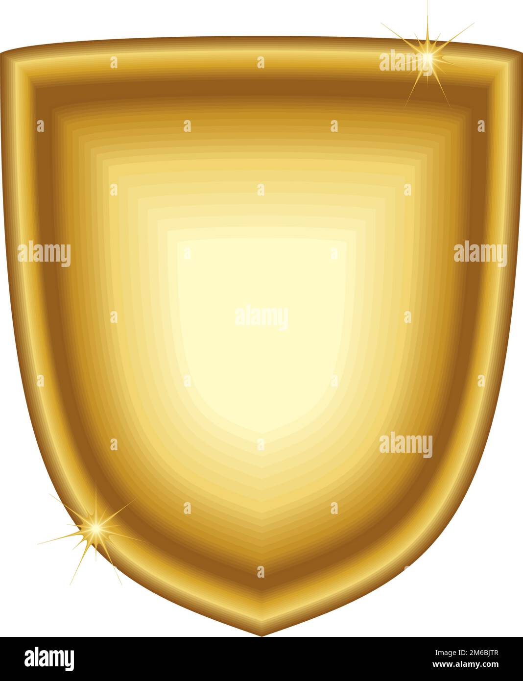 golden shield icon Stock Vector Image & Art - Alamy
