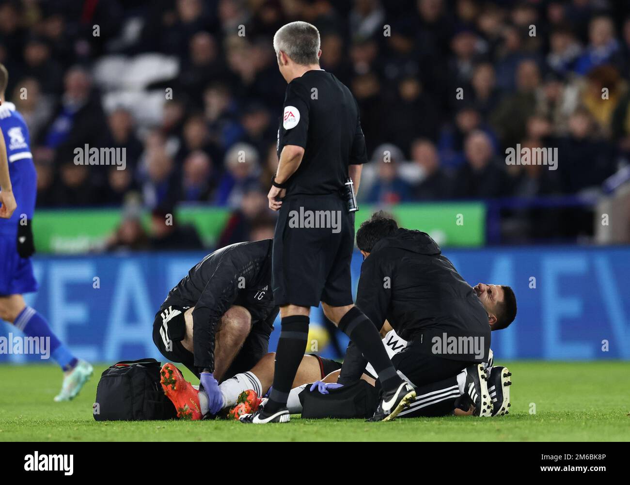 Leicester, England, 3rd January 2023. Aleksandar Mitrovic of Fulham ...