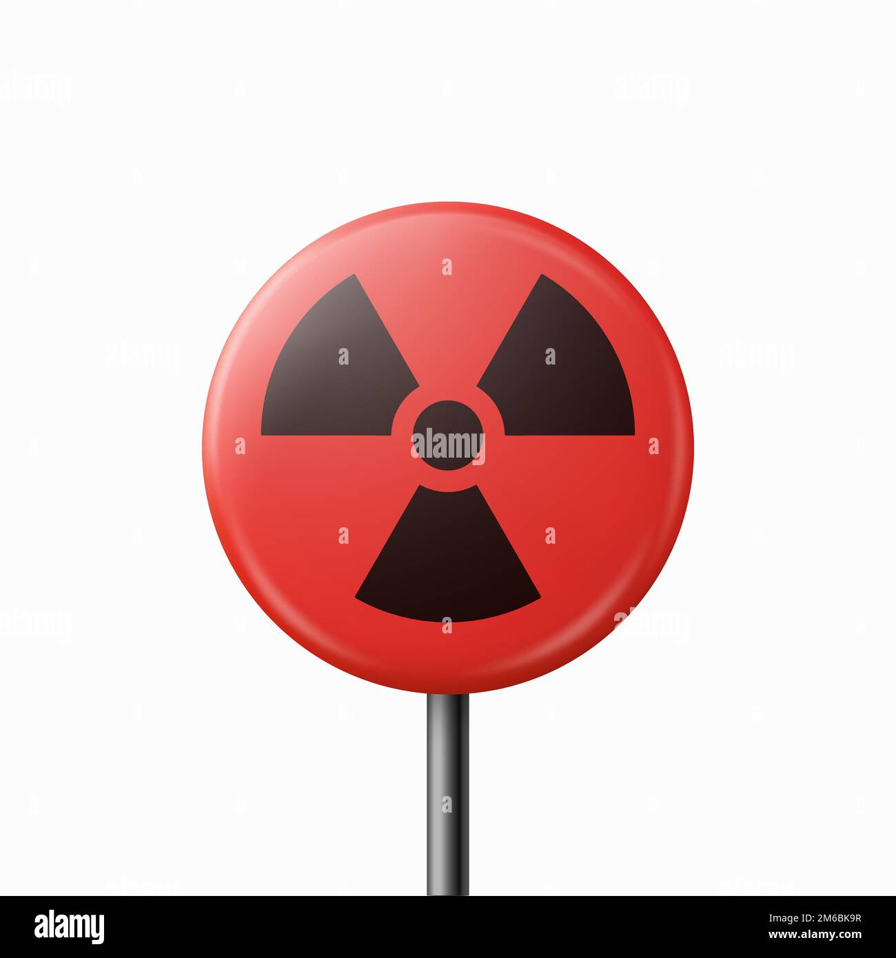 Vector Red Warning, Danger Nuclear Sign, Black Sign, Icon Isolated ...