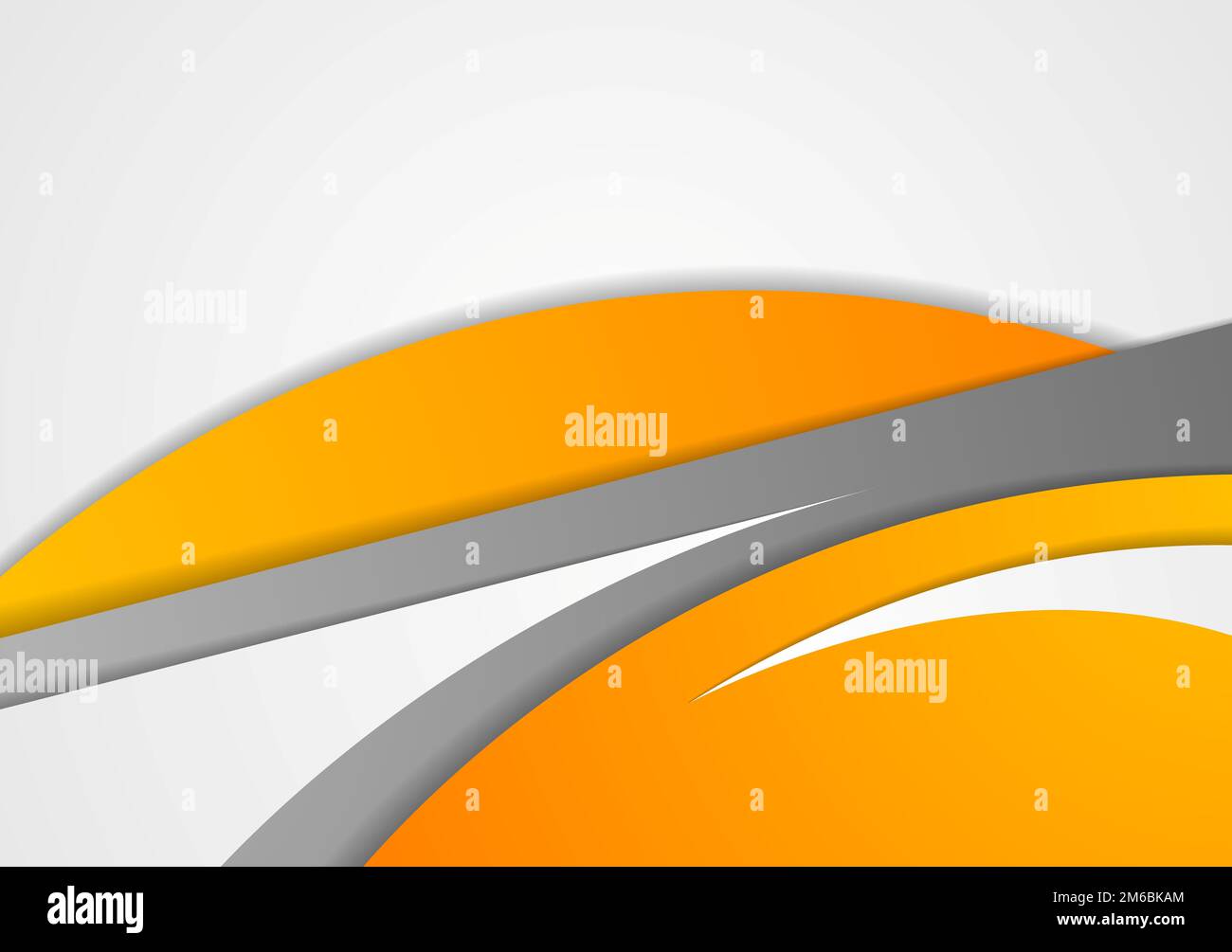 Abstract corporate orange grey wavy background Stock Photo - Alamy