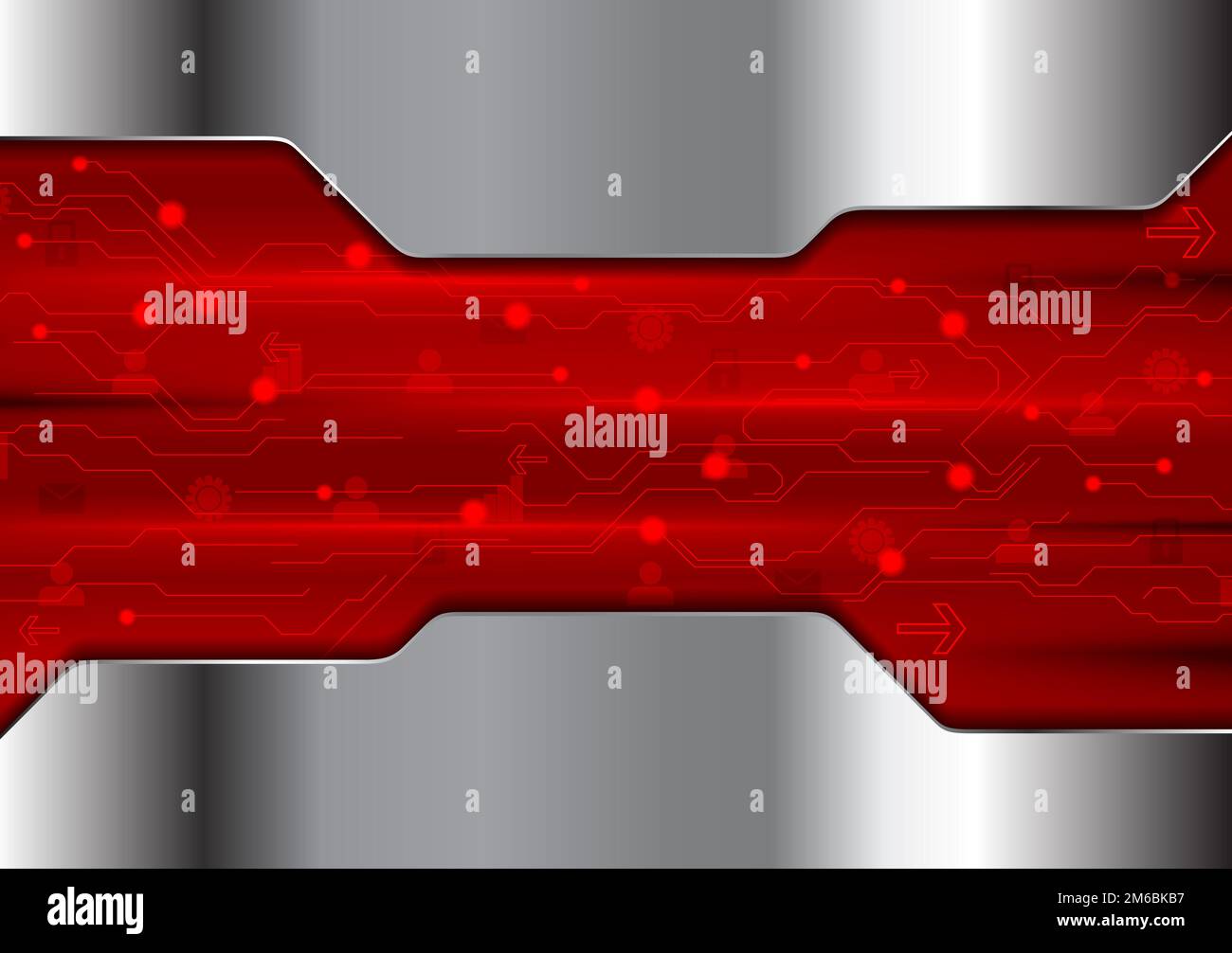Abstract red technology design with metallic texture Stock Photo - Alamy