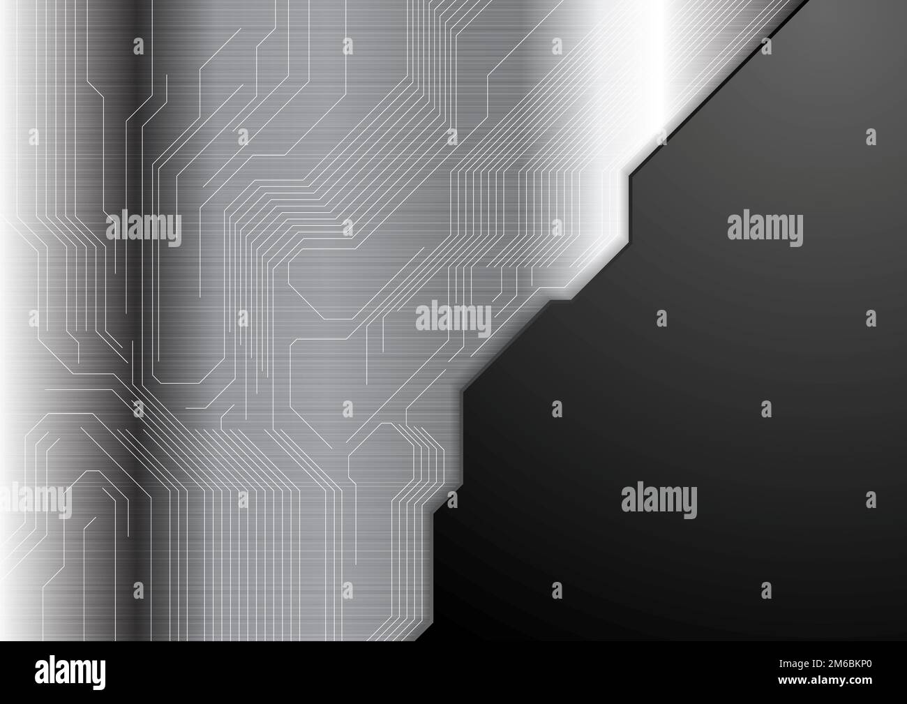 Abstract metallic background with circuit board Stock Photo - Alamy