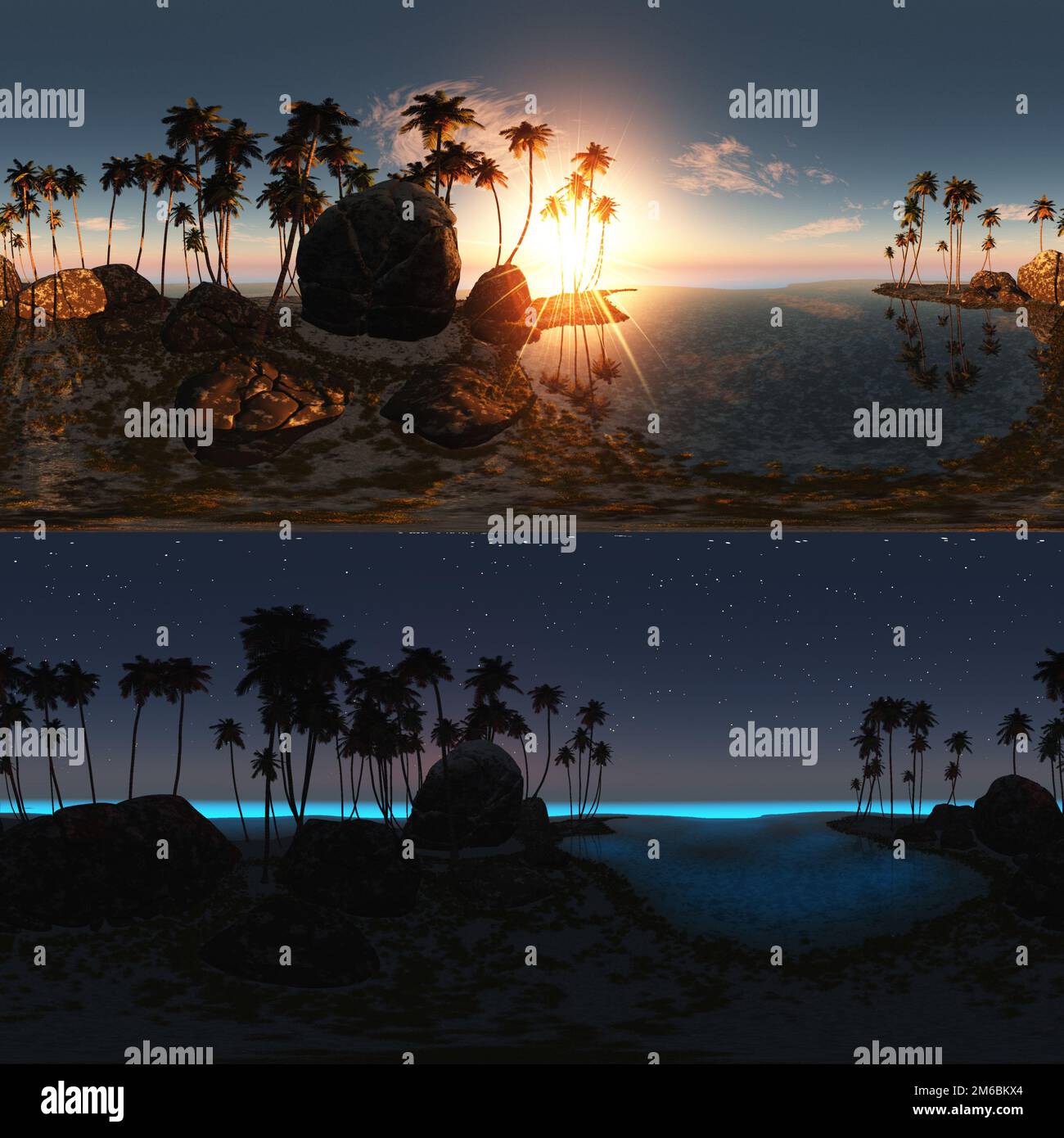 360 degree beach hi-res stock photography and images - Alamy