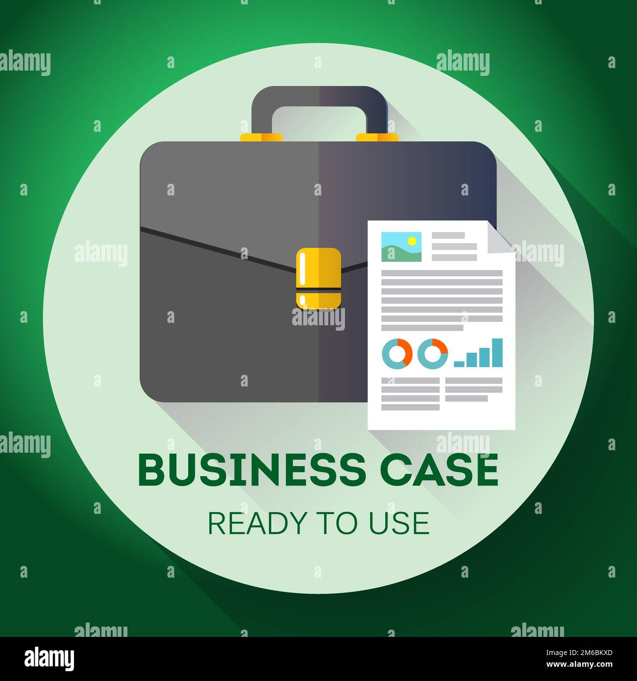Idea - Ready to use Business case icon. Flat design style Stock Photo ...