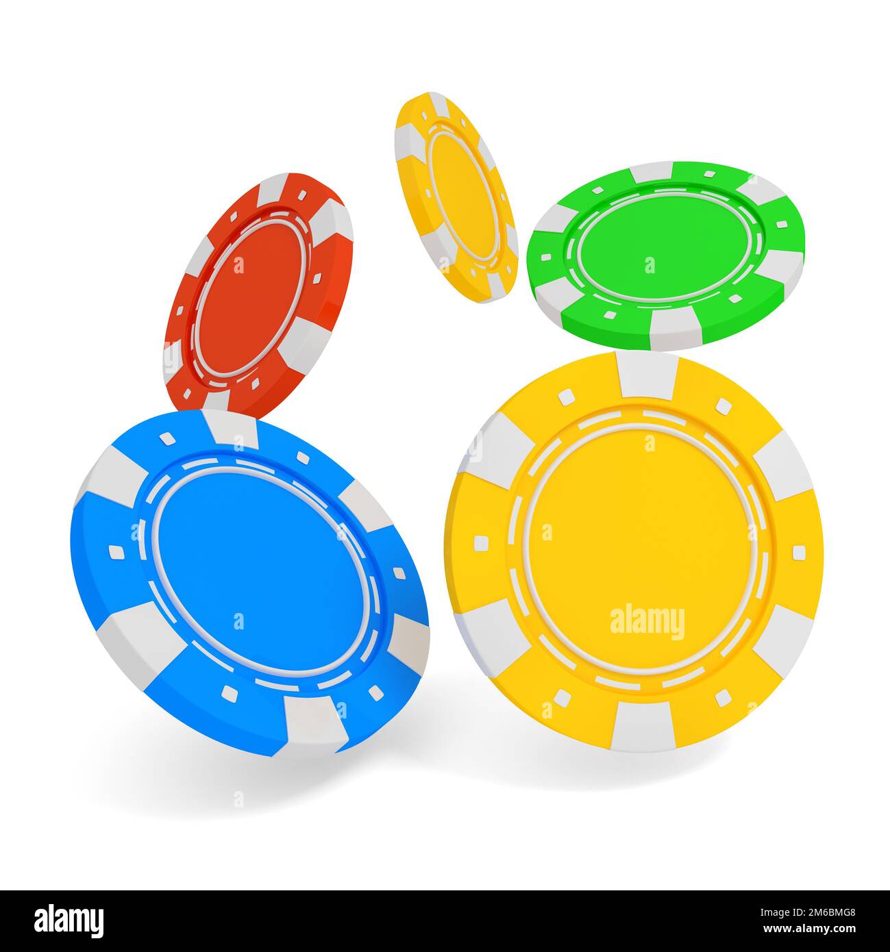 White poker chip Cut Out Stock Images & Pictures - Alamy