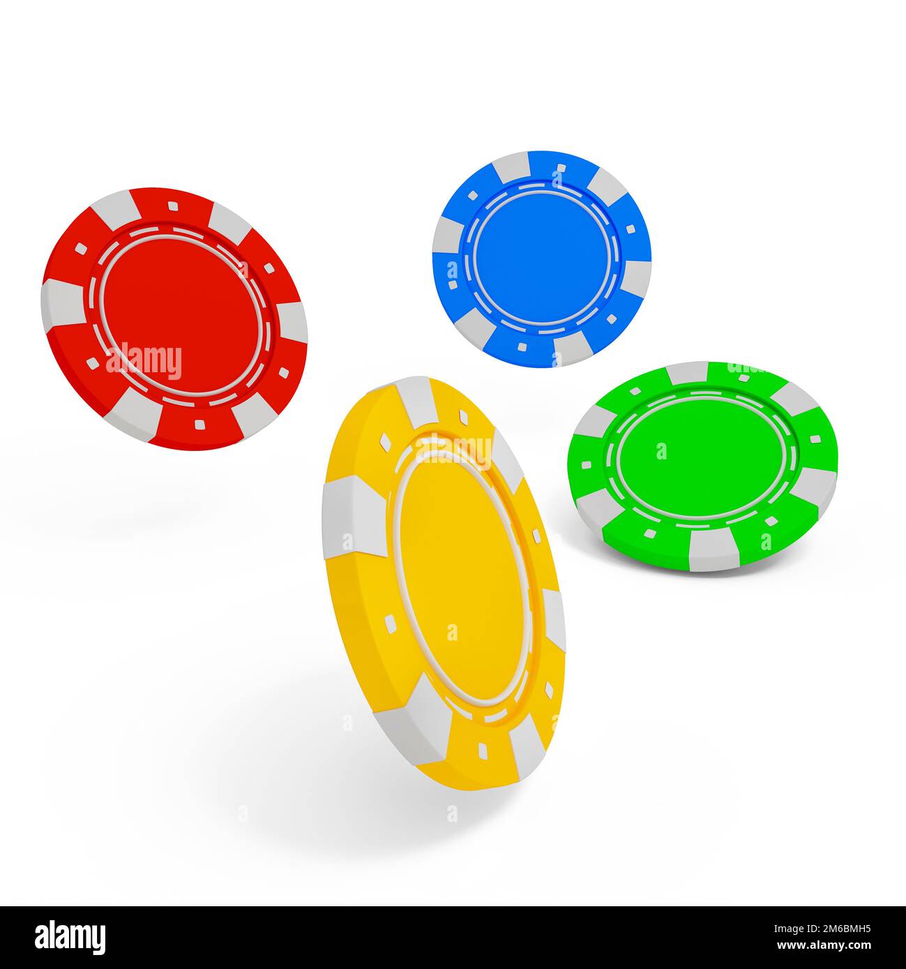 White poker chip Cut Out Stock Images & Pictures - Alamy