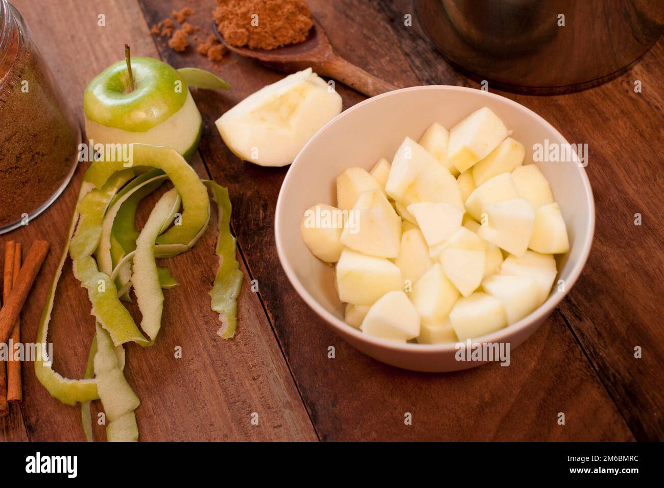 Apple pieces hi-res stock photography and images - Alamy
