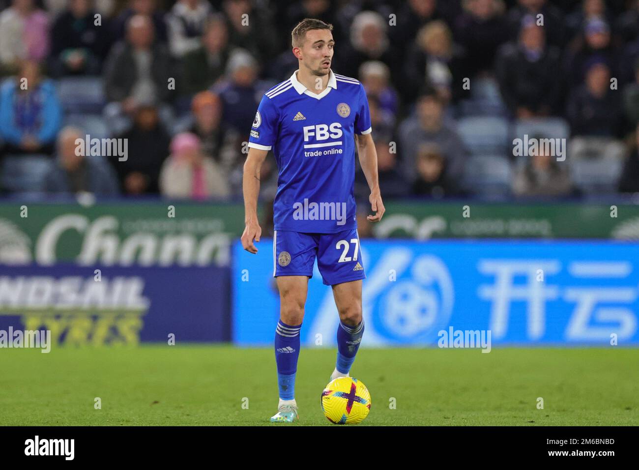 Timothy Castagne #27 of Leicester City in action during the Premier ...
