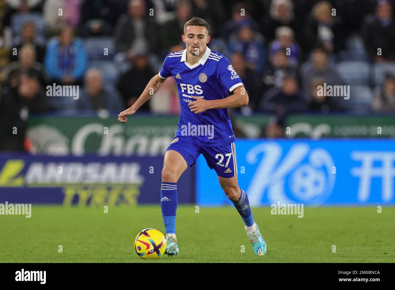Timothy Castagne #27 of Leicester City in action during the Premier ...