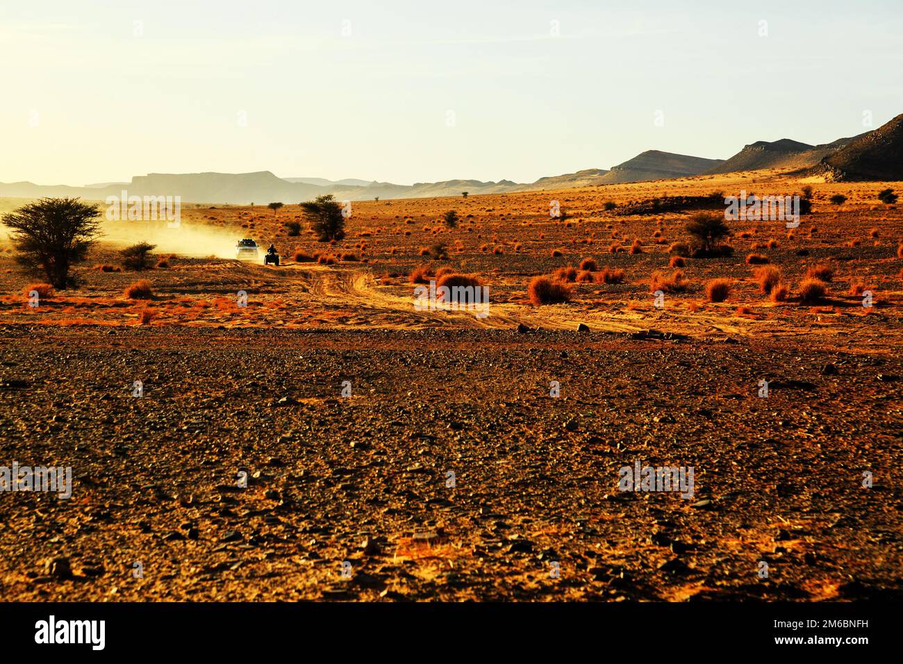 Off road car with it's pilot in Morocco Stock Photo - Alamy