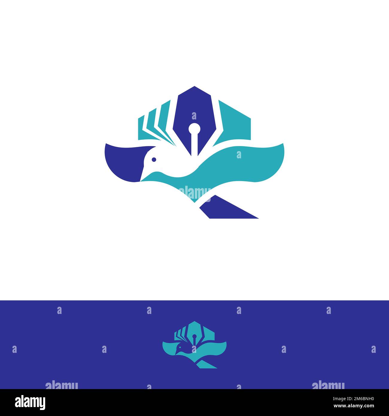 Book store logo with book flying like bird, education and entertainment ...