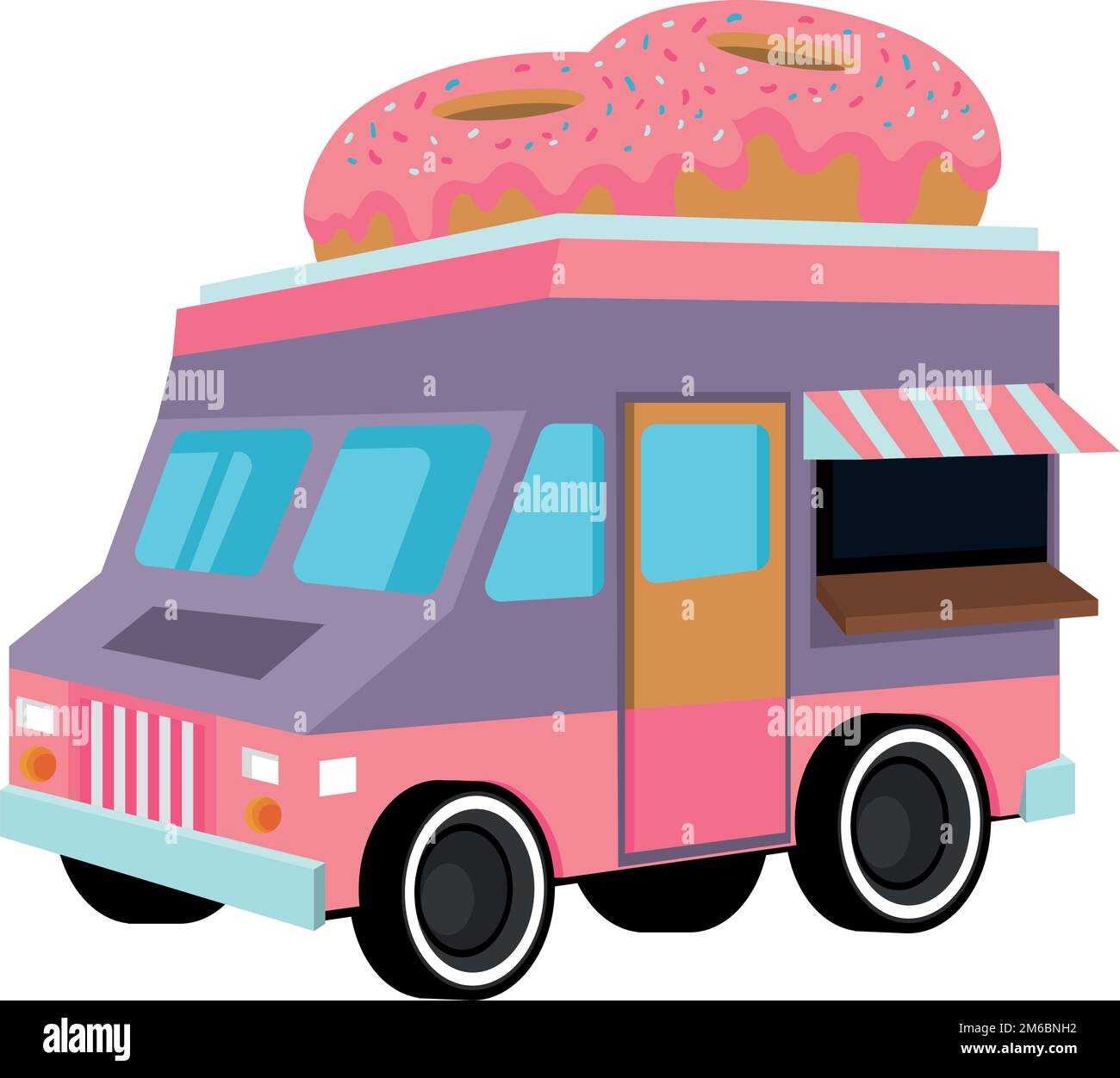 food truck donuts Stock Vector Image & Art - Alamy