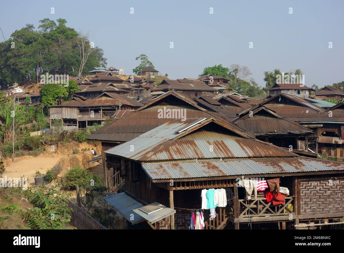 Mountain village, Shan state, Myanmar Stock Photo - Alamy