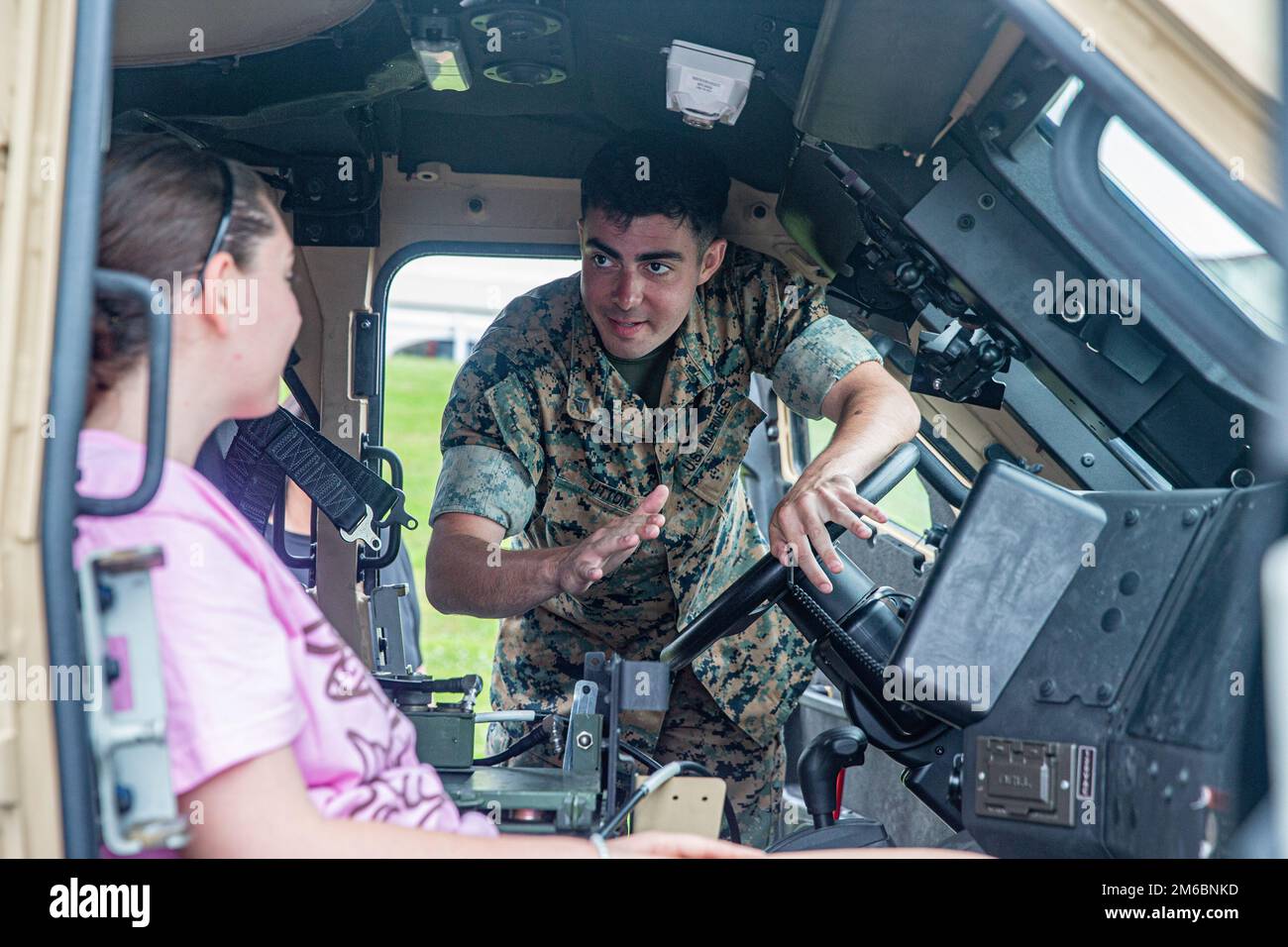 U.S. Marine Corps Cpl. Michael Litton, a motor transportation operator ...