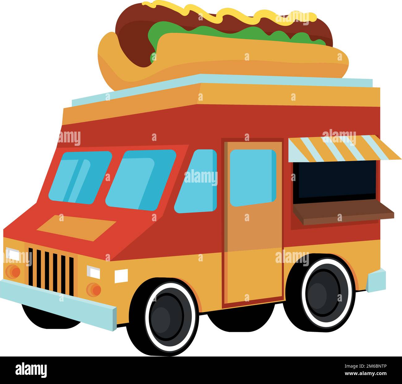 food truck of hotdog Stock Vector Image & Art - Alamy