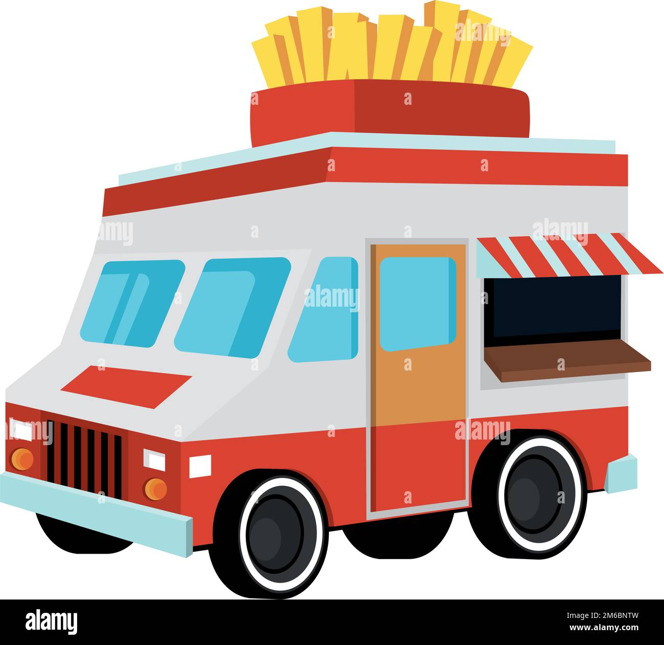 Fries truck Stock Vector Images - Alamy