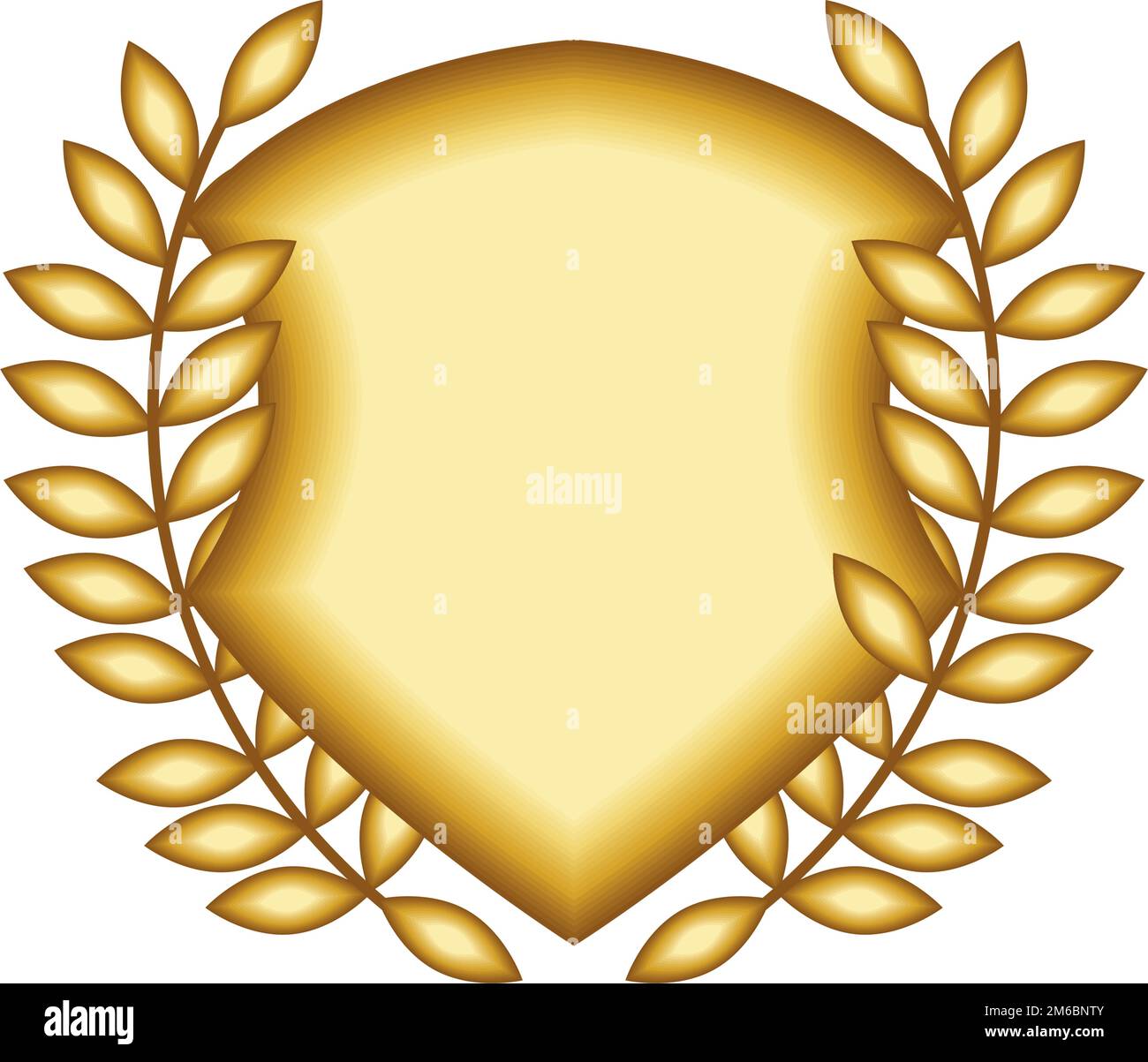 golden shield emblem Stock Vector Image & Art - Alamy