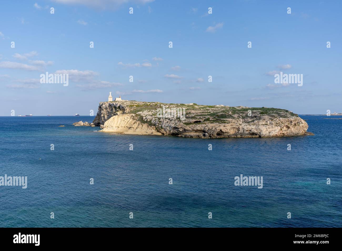 View to St. Paul Island in Malta on a sunny and nice day Stock Photo ...