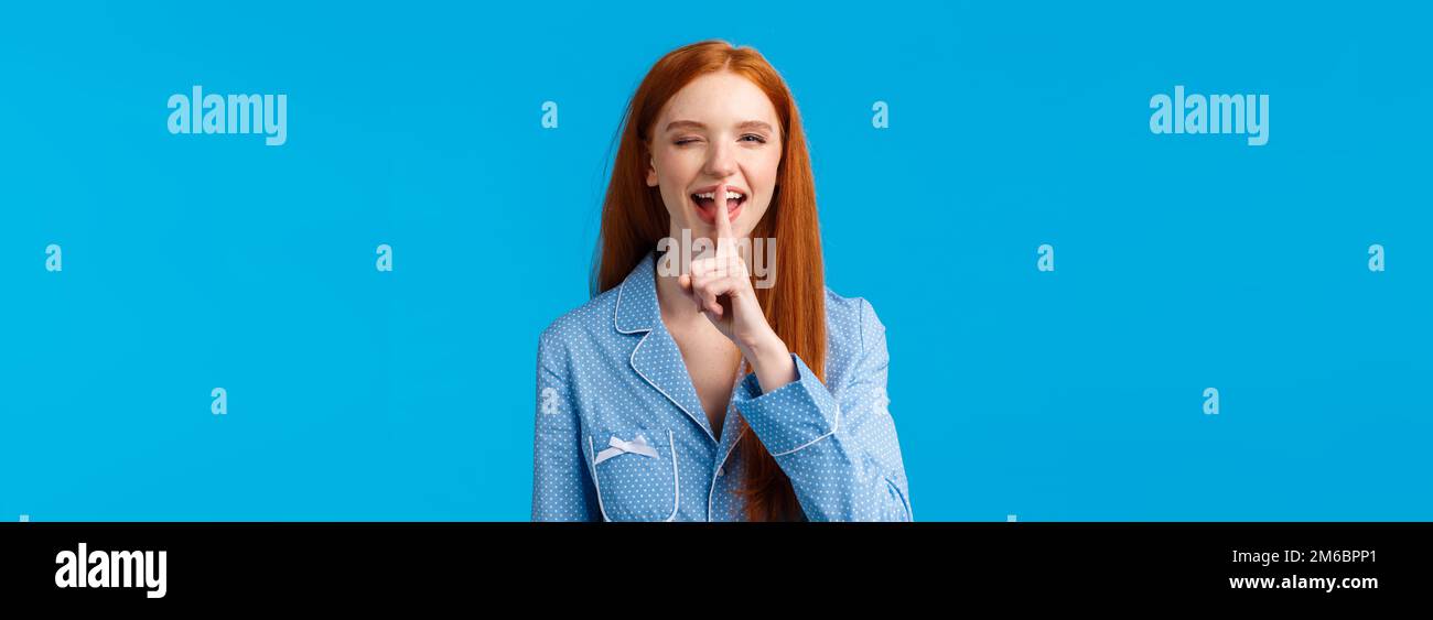 Shhh Its Our Secret Sassy And Coquettish Sly Redhead Female Prepare