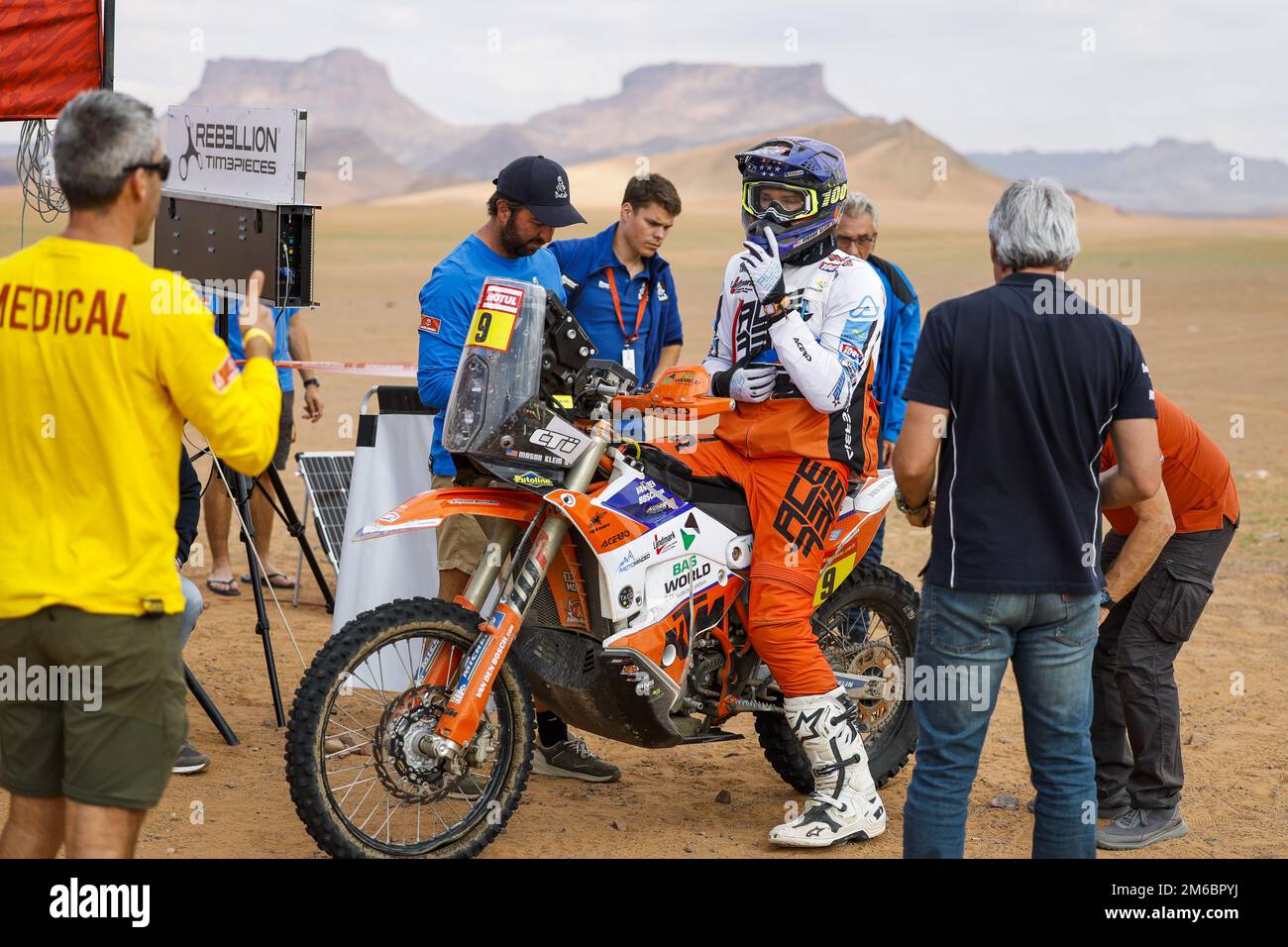 KLEIN Mason (usa), BAS World KTM Racing Team, KTM, Moto, FIM W2RC, portrait during the Stage 2 ...
