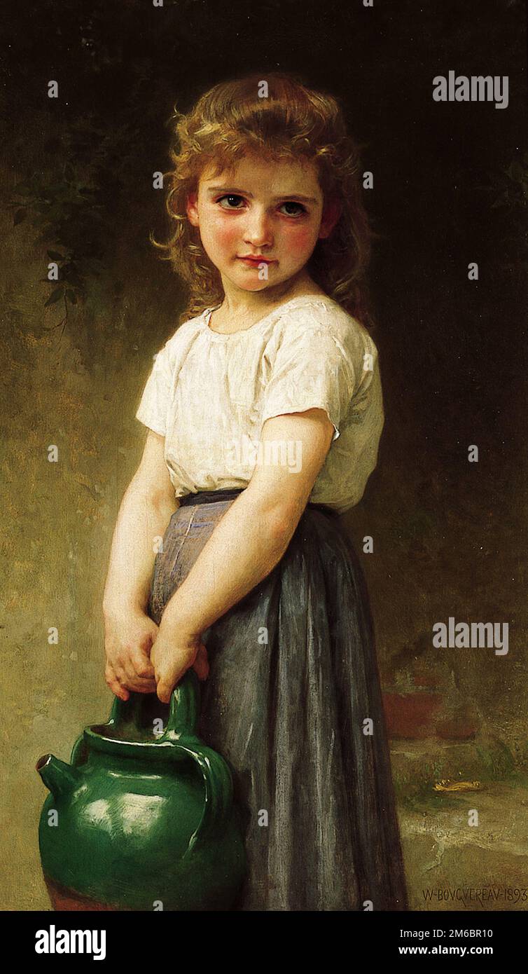 Allant à la fontaine (Going to the Well) painted by nineteenth-century ...