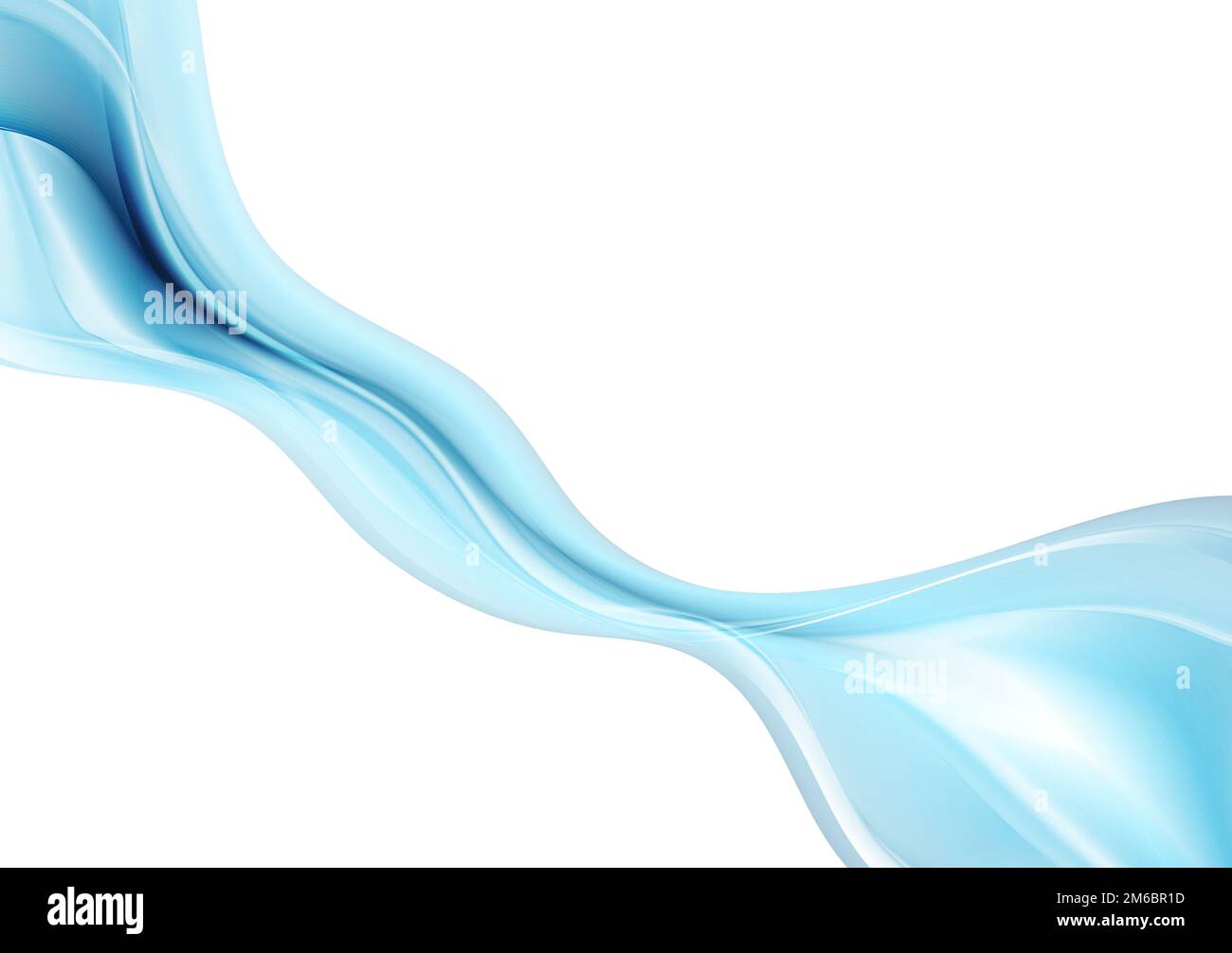 Abstract blue wave on white hi-res stock photography and images - Alamy