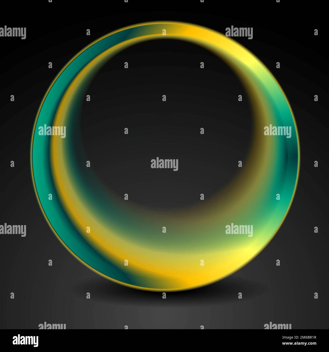 Bright turquoise and orange round circle logo design Stock Photo - Alamy