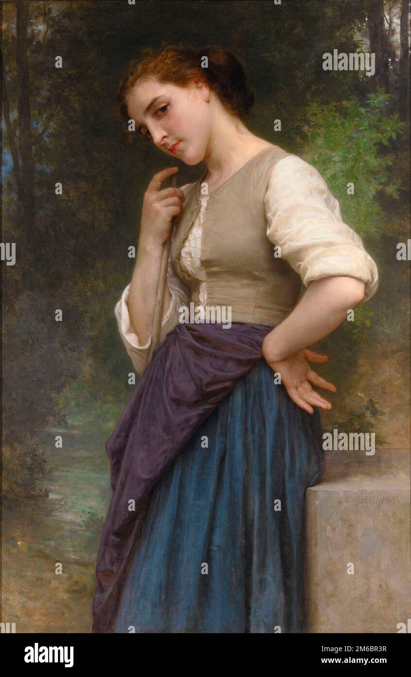 La Bergére (The Shepherdess) painted by nineteenth-century French ...