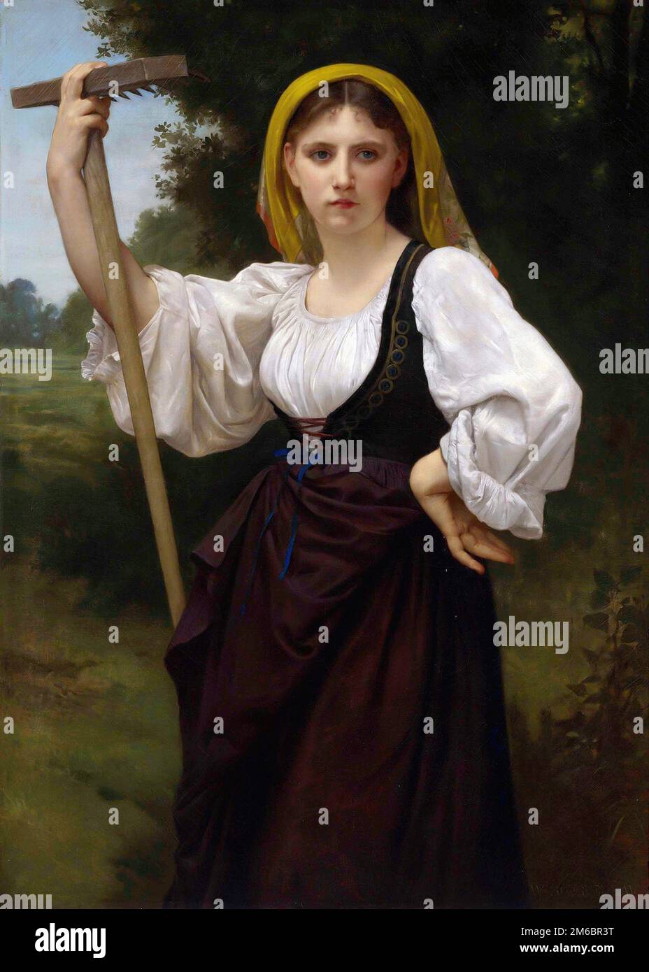 La Faneuse (The Haymaker) painted by nineteenth-century French painter ...