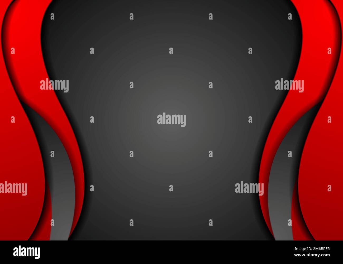 Abstract contrast red black wavy corporate background Stock Photo - Alamy
