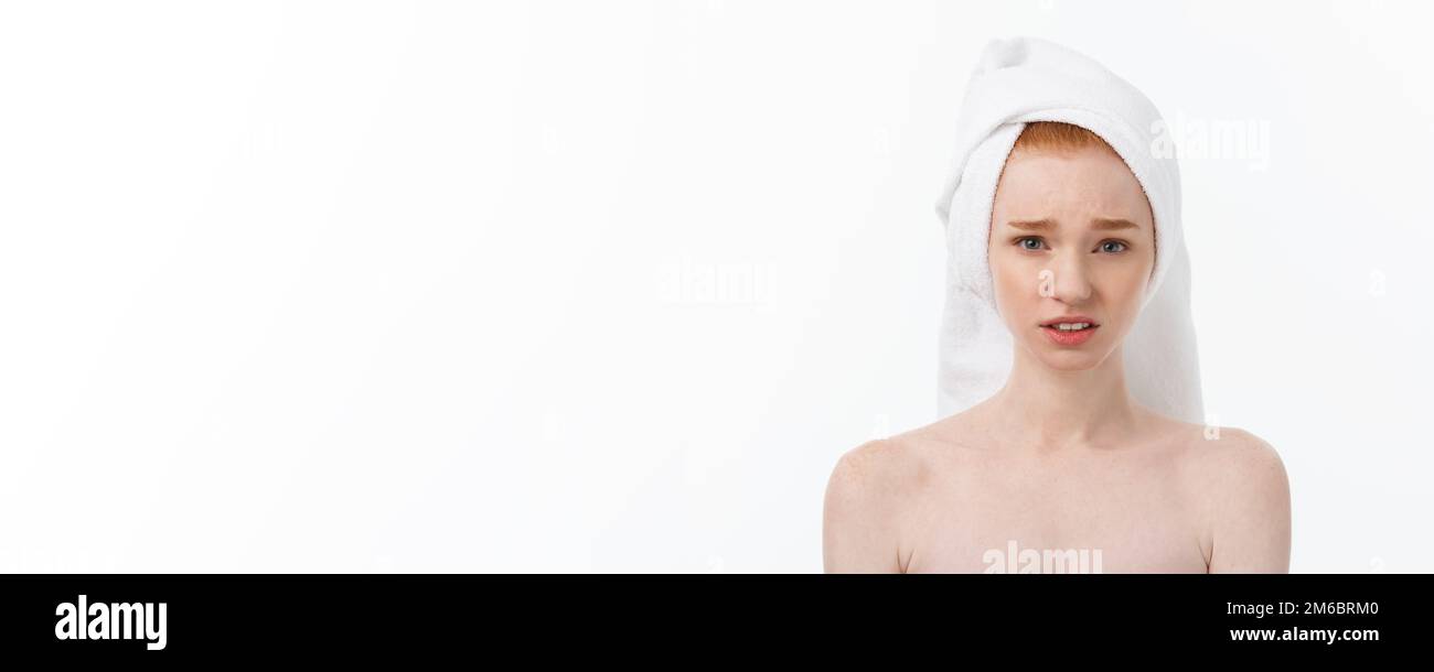 Portrait sad serious young woman with disappointed facial expression ...