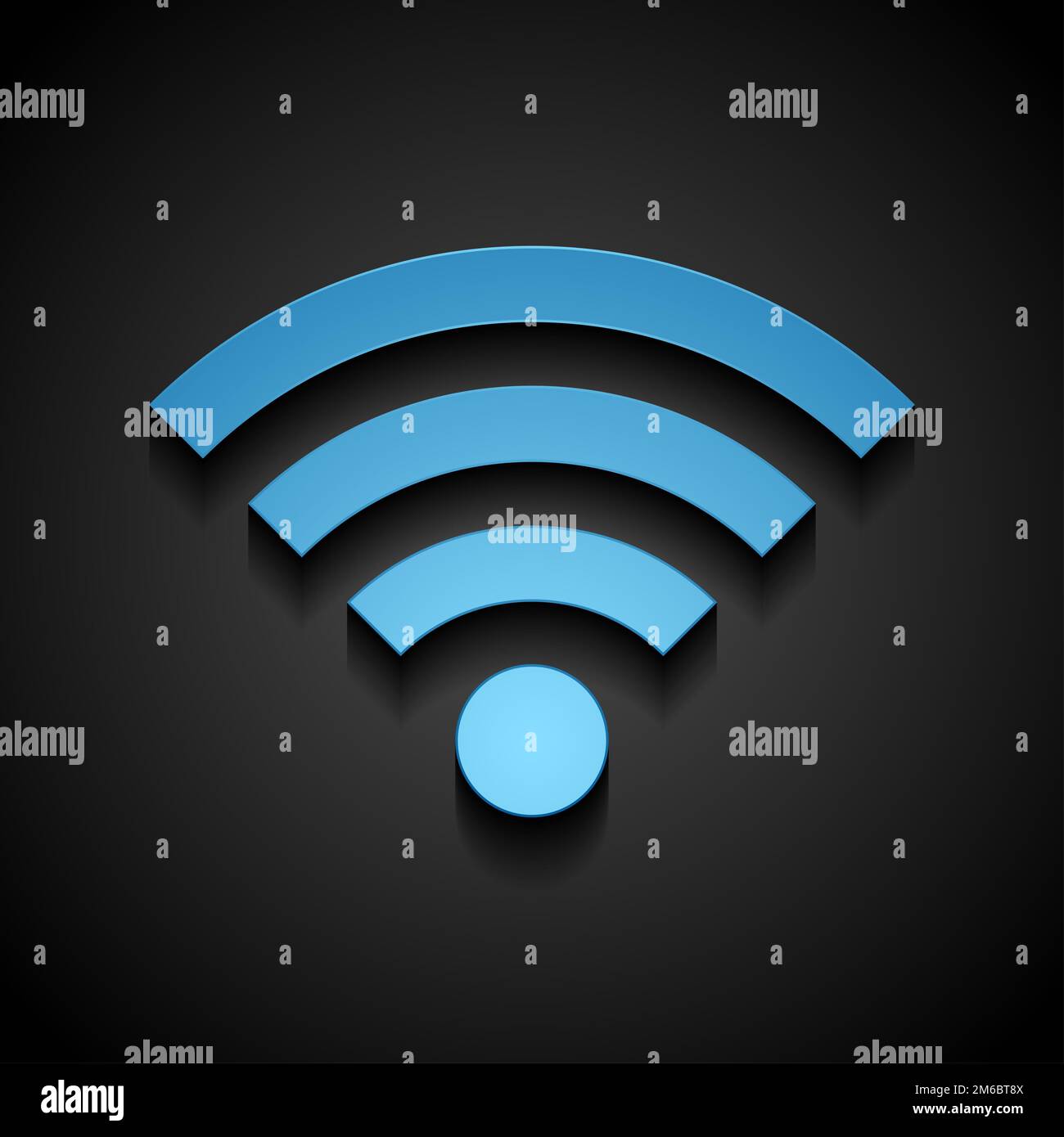 Wifi symbol blue hi-res stock photography and images - Alamy