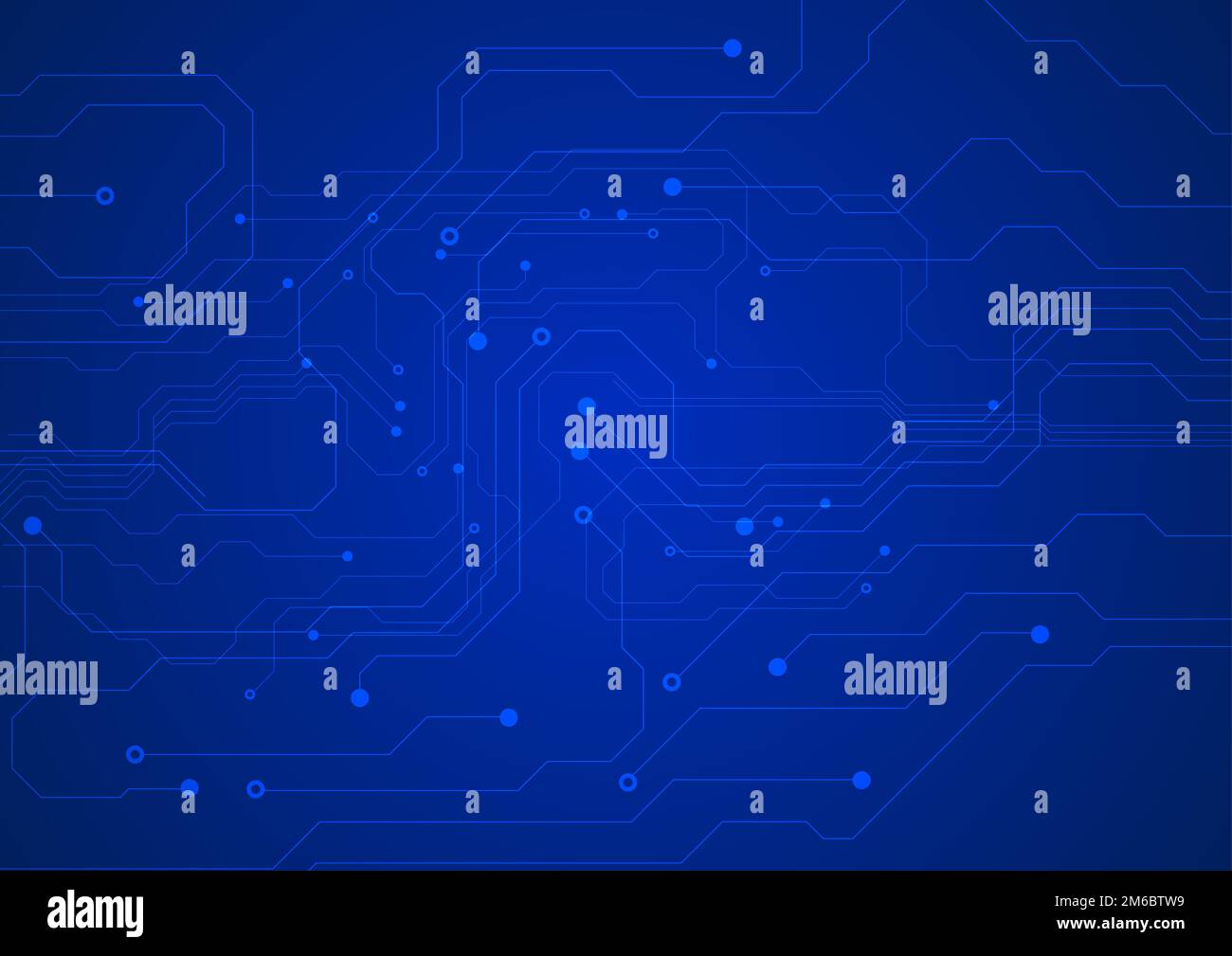 Dark blue circuit board technology background Stock Photo - Alamy