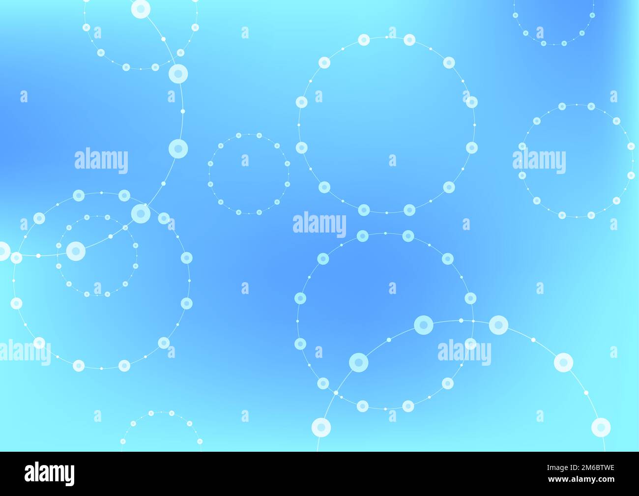 Bright blue tech circles background Stock Photo - Alamy