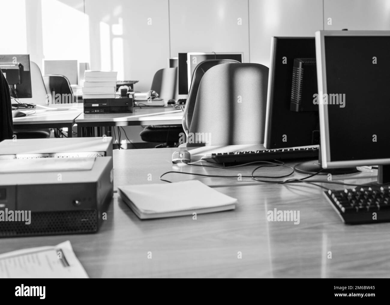 Technology room office Black and White Stock Photos & Images - Alamy